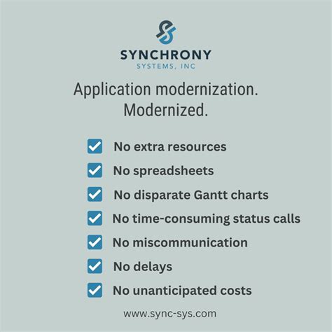synchrony systems inc on linkedin applicationmodernization