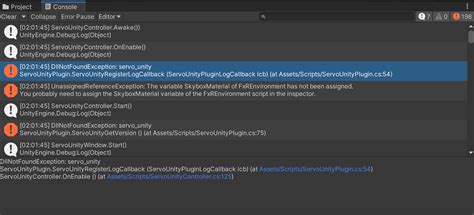 Dllnotfoundexception · Issue 7 · Mozillarealityservo Unity · Github