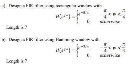 A Design A Fir Filter Using Rectangular Window With