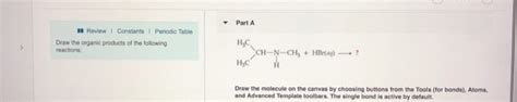 Solved Part A Review 1 Constants Periodic Table Draw The