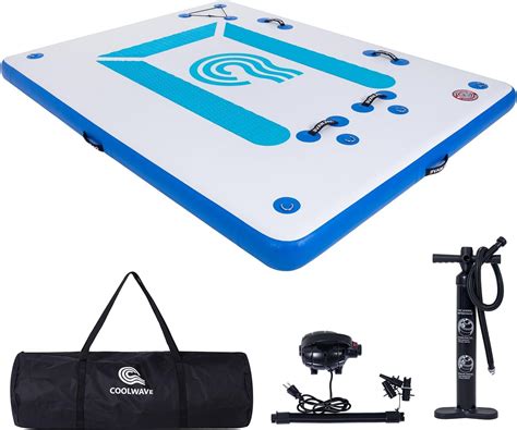 Coolwave Aufblasbare Schwimmende Dock Plattform Für Seen 8x6ft Große