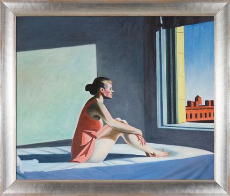 Edward Hopper Morning Sun 1952 Pre Framed Spencer Rustic 20 X 24