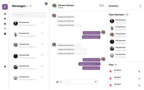 Desktop Chat App Daily Ui Challenge On Behance