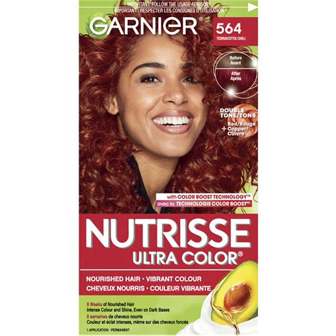 Garnier Nutrisse Ultra Color Cherry Flamingo Permanent Hair Dye Nourishing Red For Vibrant