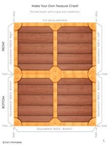 Treasure Chest Template Tim S Printables