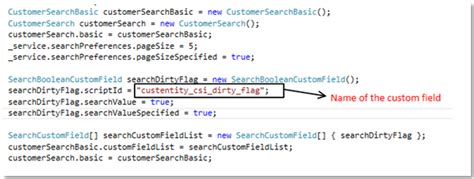 the search is done based on a boolean custom field the search value for this field should be