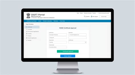 Dgft Portal For Rcmc Certificate Approval