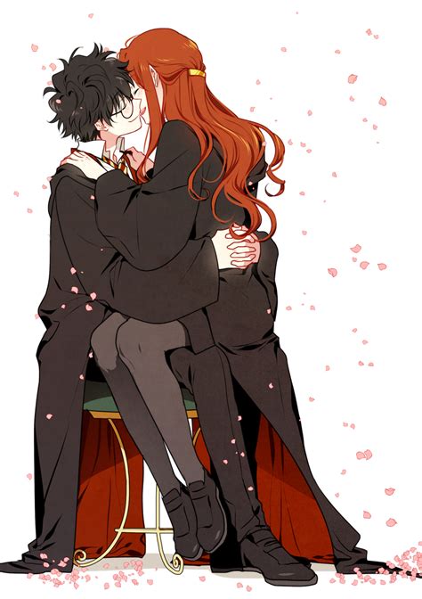 Harry Potter Y Ginny Weasley Anime X Wallpaper Teahub Io