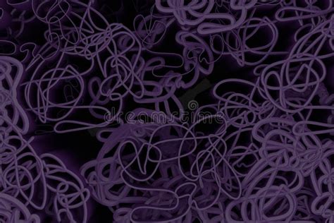 Illustrations Of Messy Colorful Curve Geometric Lines For Graphic Design Or Wallpapers 3d