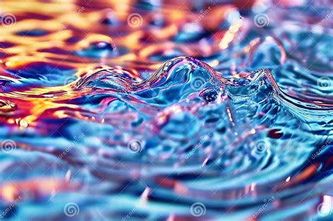 Fluid Dynamics Simulationabstract Holographic Visualization Of F Stock Illustration
