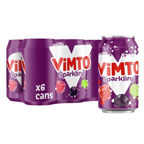 Vimto Original No Added Sugar Real Fruit Fizzy Cans X Ml Drinks Fast Delivery By App Or