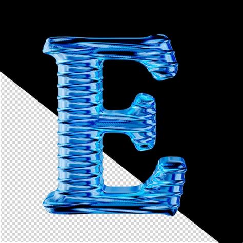 Letter E Designs Blue