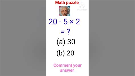 Math Puzzle Youtube