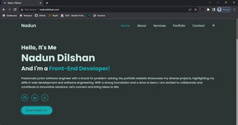 Video Nadun Dilshan On Linkedin Portfolio Creativity Innovation Webdesign Coding