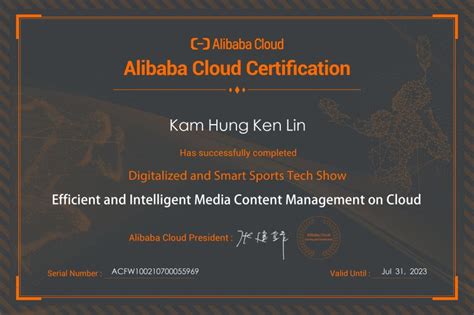 Ken Lin On Linkedin My Third Ali Cloud Certification