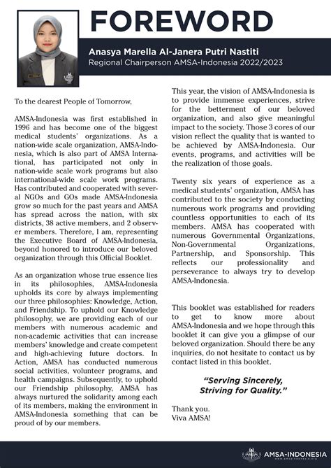 The Official Booklet Of Amsa Indonesia 2022 2023 By Amsa Indonesia Issuu