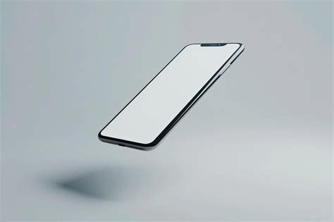 Floating Phone Design Mockup Premium Ai Generated Image