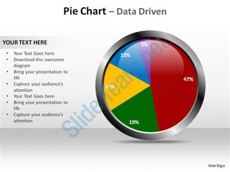 pie chart data driven slides diagrams templates powerpoint info