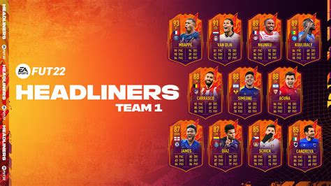 Fut 22 헤드 라이너 Fifa 22 Ultimate Team Ea Sports