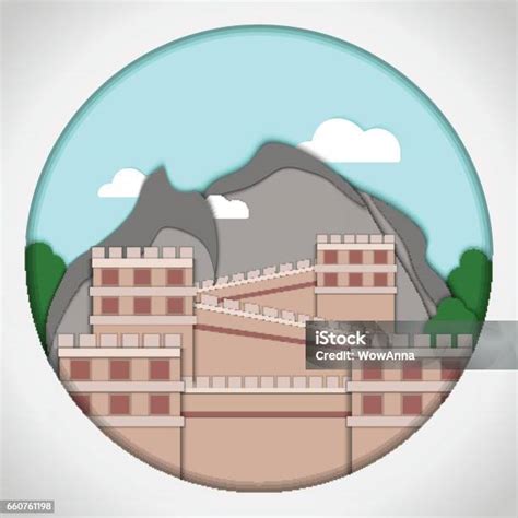 종이 아플 리 케 스타일 벡터 일러스트 응용 만리장성의 카드 엽서입니다 0명에 대한 스톡 벡터 아트 및 기타 이미지 0명 근거리 초점 러시아 Istock