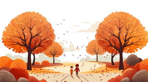 Premium Vector Autumn Vector Background
