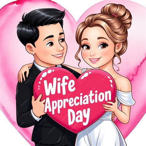National Wife Appreciation Day Celebrate Premium Ai Generated Image