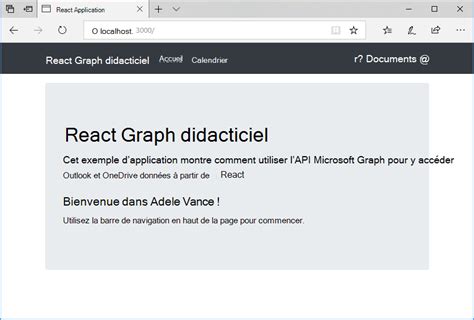 créez des applications react à une seule page avec microsoft graph