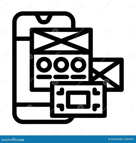 Usability Ux Ui Design Line Icon Vector Illustration Stock Illustration Illustration Of Color