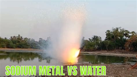 Sodium Metal Underwater Reaction 2019 Water Explosion Chemical