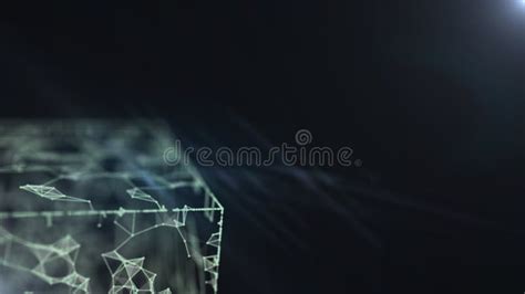 3d Cube With Binary Code Network Abstract Image Stock Illustration Illustration Of Network