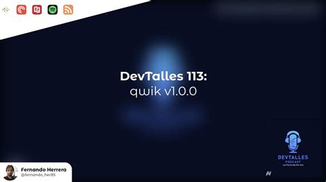 devtalles 113 qwik v1 0 youtube
