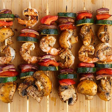 Grilled Shrimp And Veggie Kabobs With Lavender Gourmet Seasoning Ali