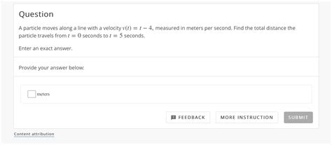 Solved A Particle Moves Along A Line With A Velocity Chegg