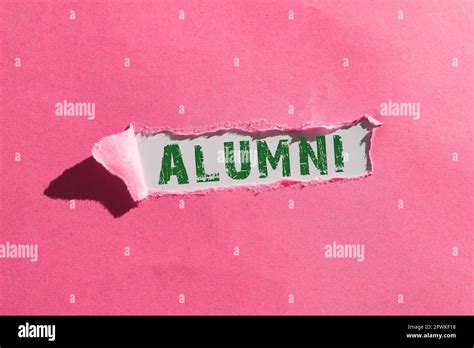 Conceptual Display Alumni Business Concept Former Pupil Or Student