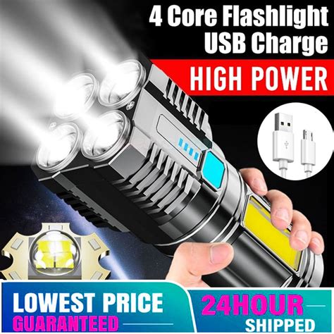 Portable Rechargeable Flashlight Mini Cob Lamp Waterproof Outdoor Camping Lamps Led Torchlight
