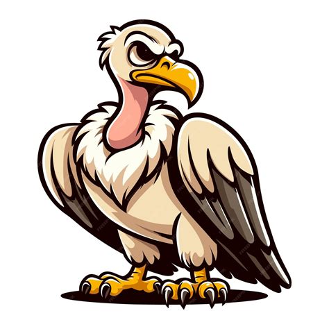 Cartoon Vulture Vector Illustration Premium Vector