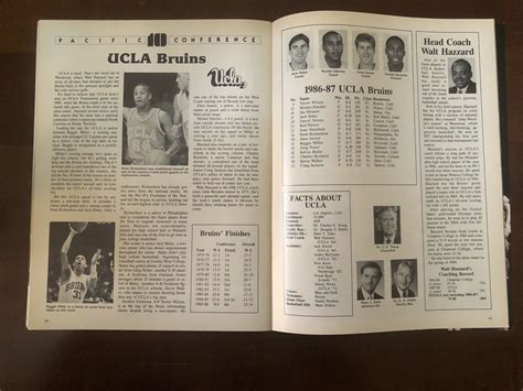 1987 Ncaa Pac10 Championship Basketball Program Ucla Reggie Miller