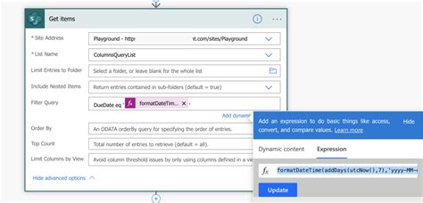 Get A Date In Power Automate 3 Expressions For Filters And Conditions