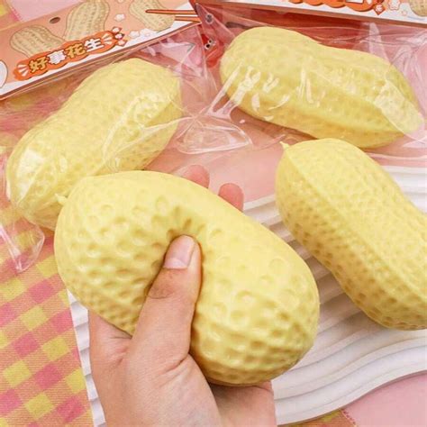 Realistic Stress Relief Peanut Squeeze Toy Squishy Toys Cute Stuff