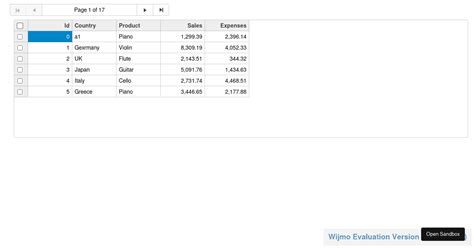 Pagination Selector Codesandbox