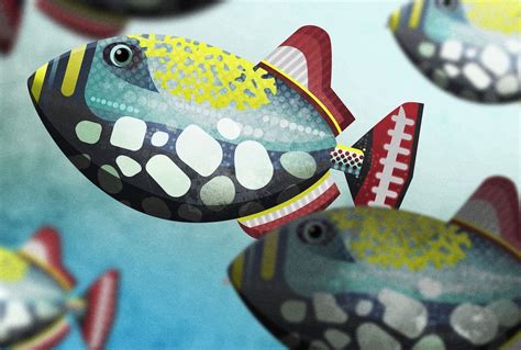 Clown Triggerfish Stylised Share Your Work Affinity Forum