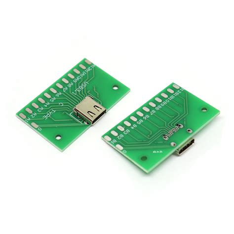 Type C Usb Female To Dip Pcb Breakout Board