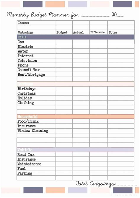 Bill Organizer Spreadsheet Db Excel Com