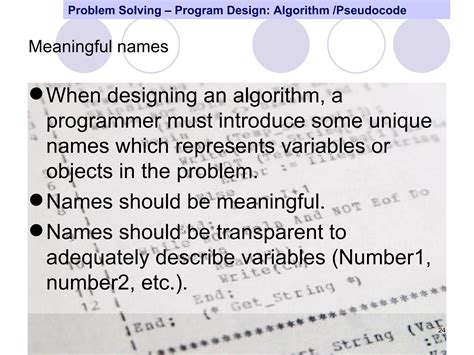 Program Design And Problem Solving Techniques Ppt Programming