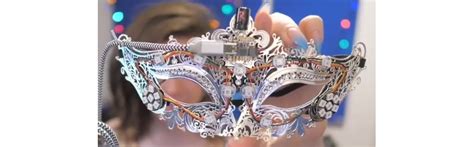 a carnival mask with neopixels and an adafruit qt py neopixels qtpy