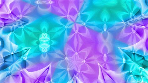 1920x1080 Digital Art Colors Artistic Kaleidoscope Blue Abstract Pattern Wallpaper 