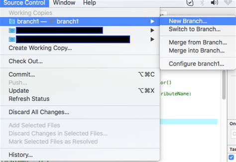 Ios Branch Cutting In Svn From Xcode 72 Stack Overflow