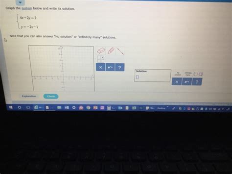 Solved Graph The System Below And Write Its Solution