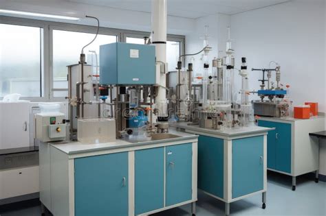 Extraction And Processing Methods In Laboratory Setting With Equipment Visible Stock