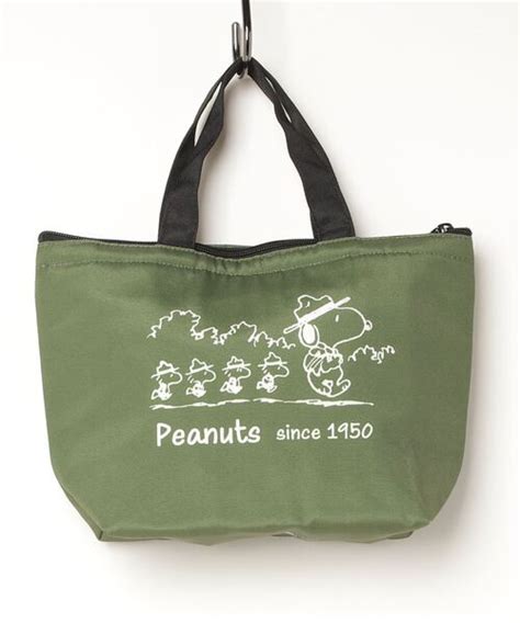 Peanuts（ピーナッツ）の「【 Peanuts ピーナッツ 】スヌーピー 保冷保温ミニトートバッグ Minitotebag Nji